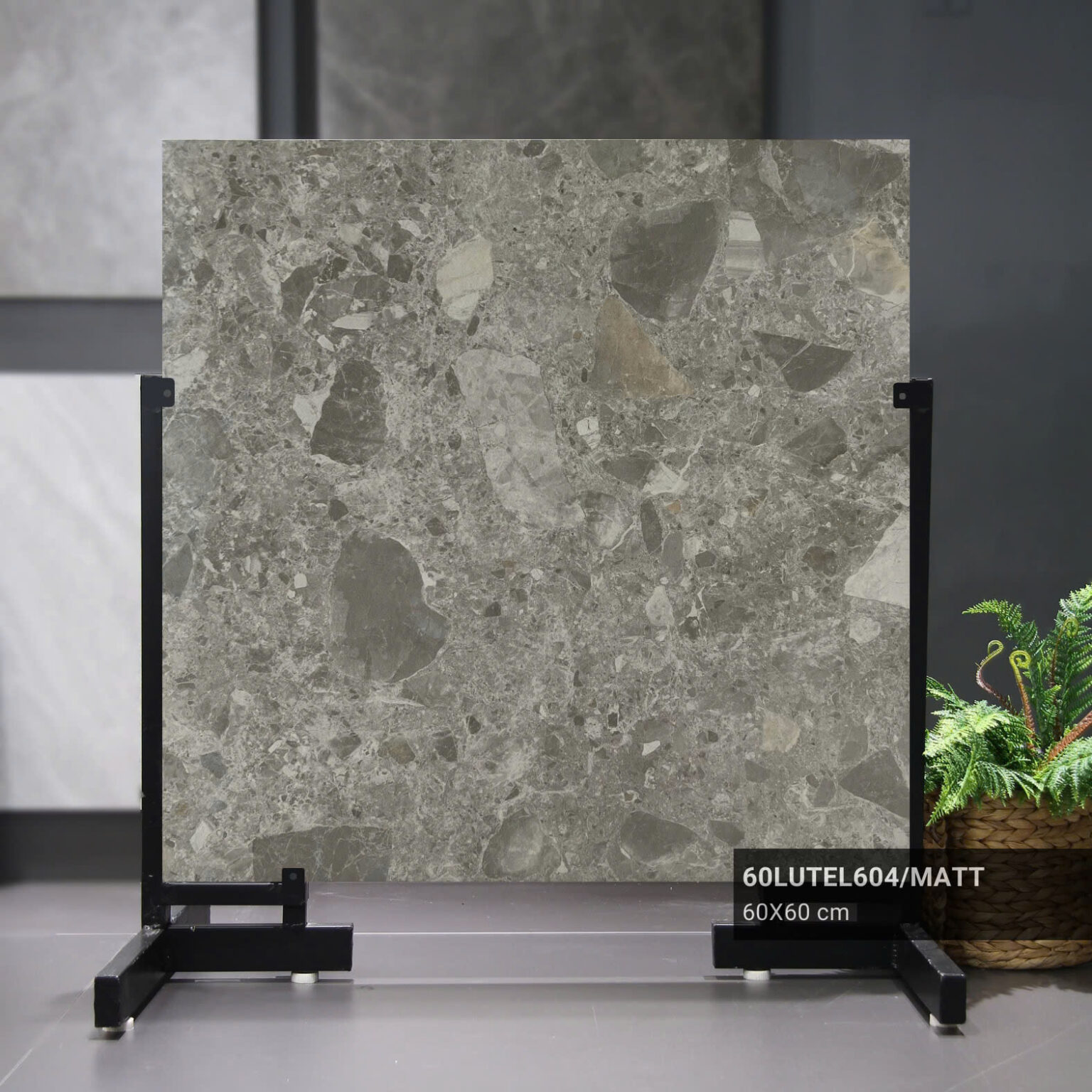 Gạch terrazzo mờ 60x60 60LUTEL604 | Gạch Luxcasa